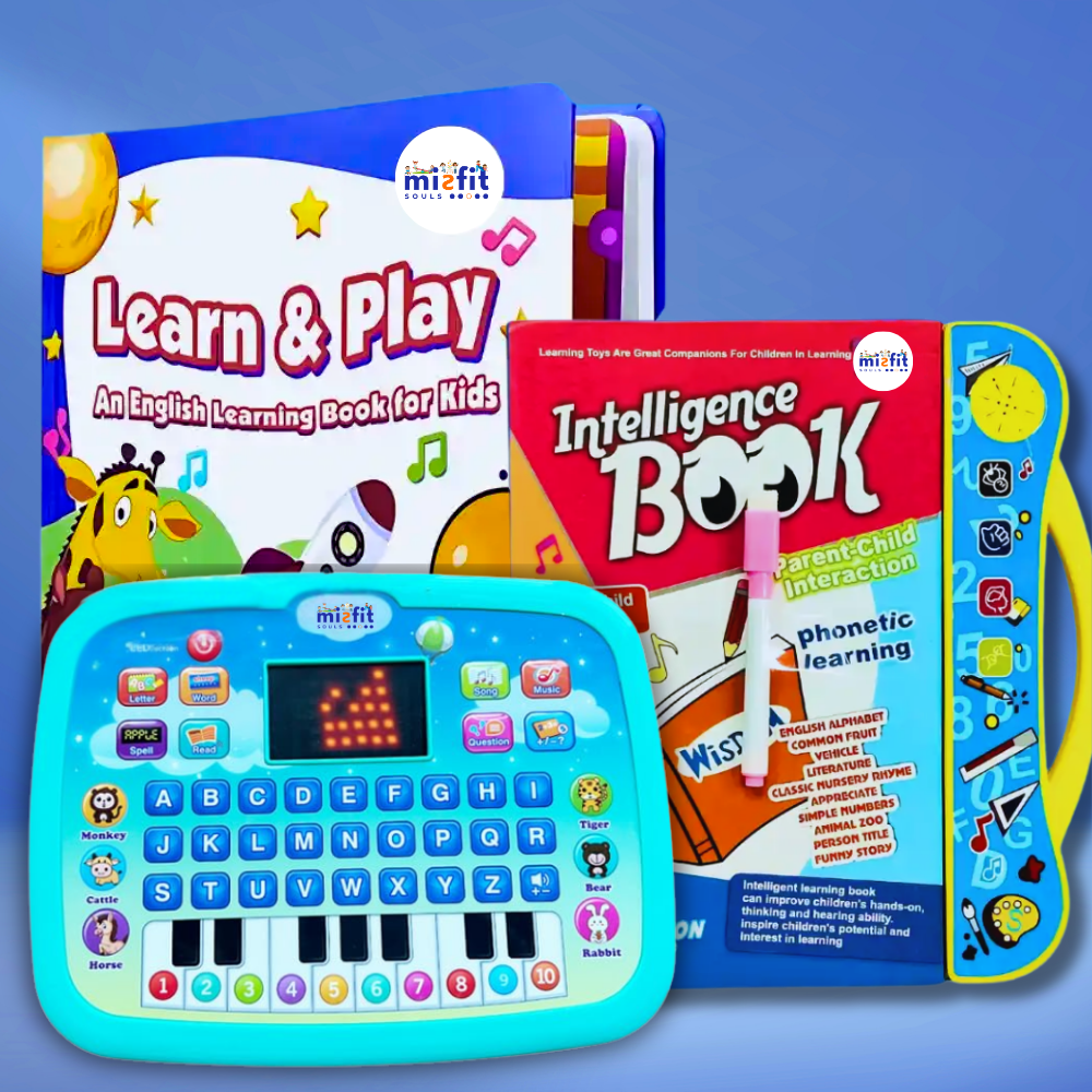 3-in-1 Educational Book & Tablet Combo for Early Age Kids – Misfit Souls